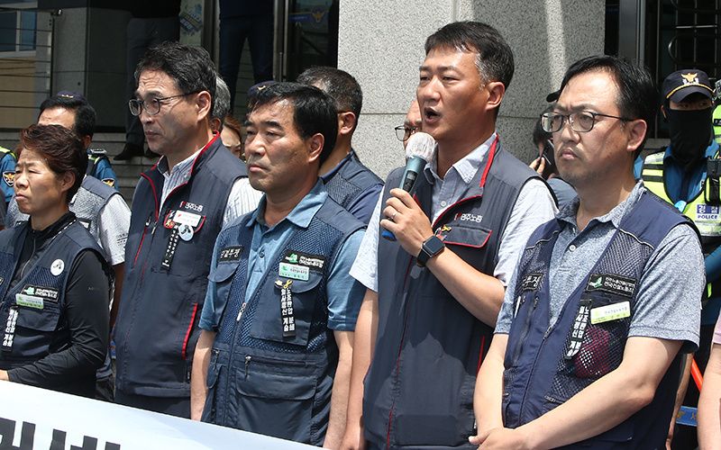 양경수 민주노총 위원장 장옥기 건설노조 위원장 경찰조사에 대해 - 민중의소리