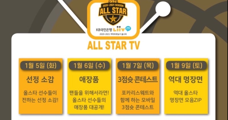 WKBL, 올스타 TV 5일 문 열어 - 민중의소리